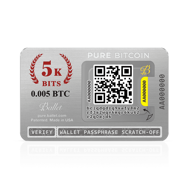 Ballet Physical Bitcoin - Making Crypto Easy